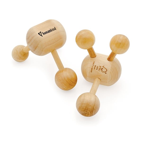 Wooden Tri-Pod Massager